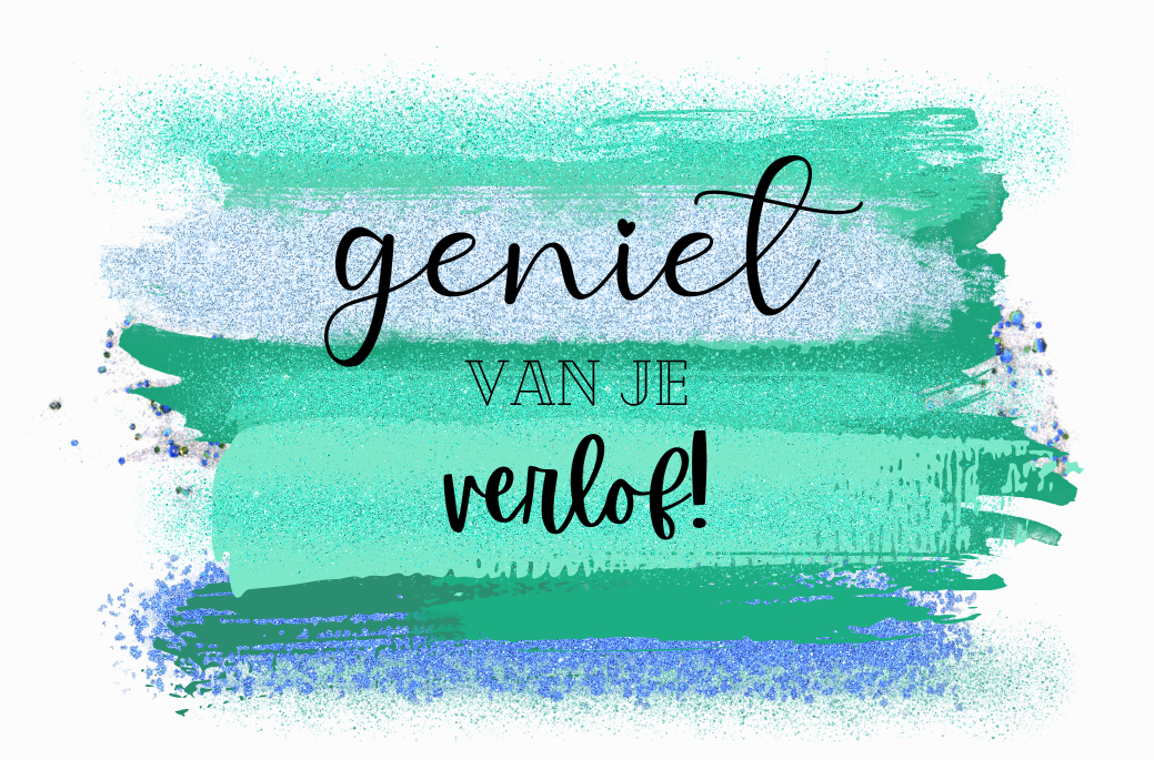 card A6, Enjoy your leave - per piece – LEUKVERPAKT