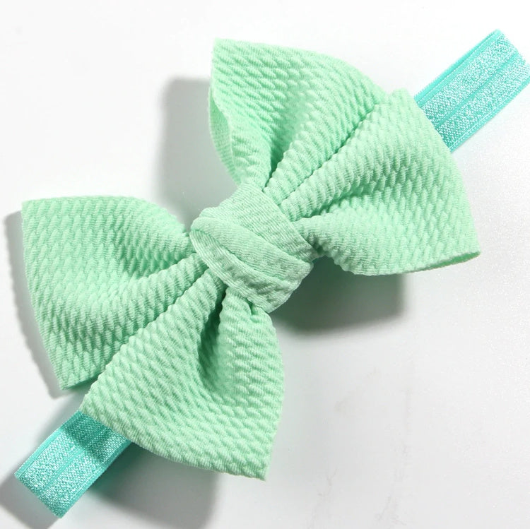 strik met elastiek, mint - per stuk – LEUKVERPAKT