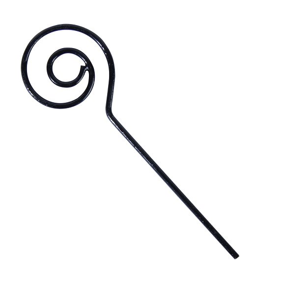 decoration, staff of Sinterklaas black - 10 pieces – LEUKVERPAKT