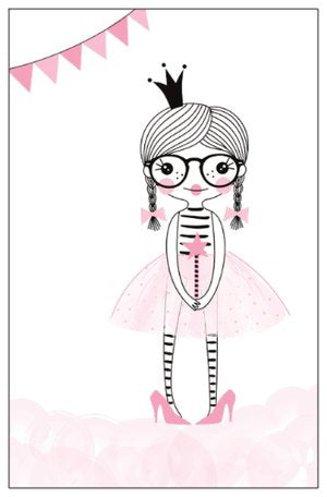 mini card girl in tutu, pumps - per piece – LEUKVERPAKT